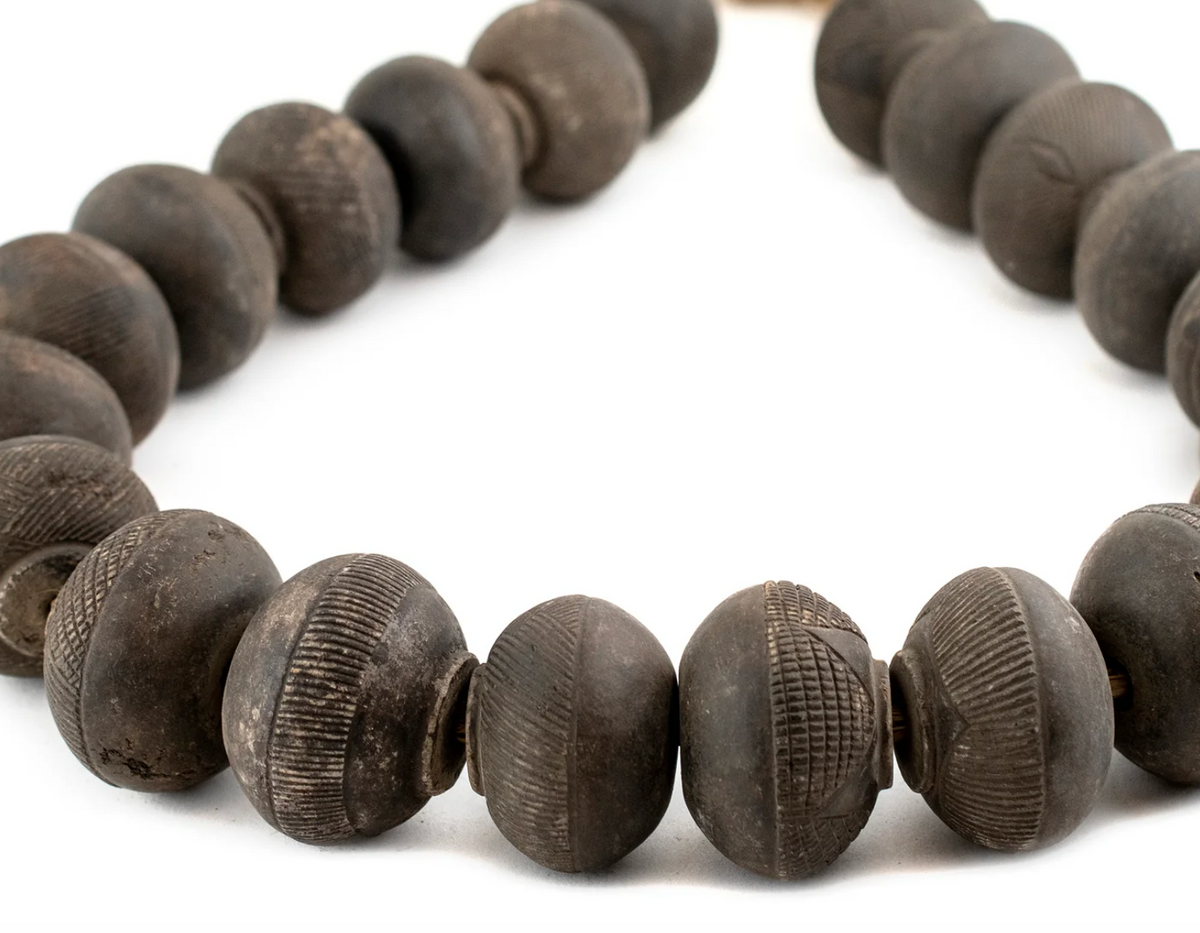 Hand Carved African Beads | Adobe by Jess Vargas