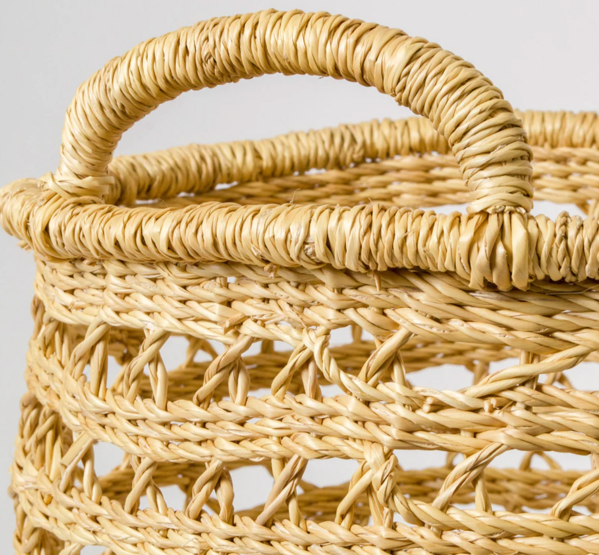 Neutral Storage - 14" Laced with Handles | Adobe by Jess Vargas