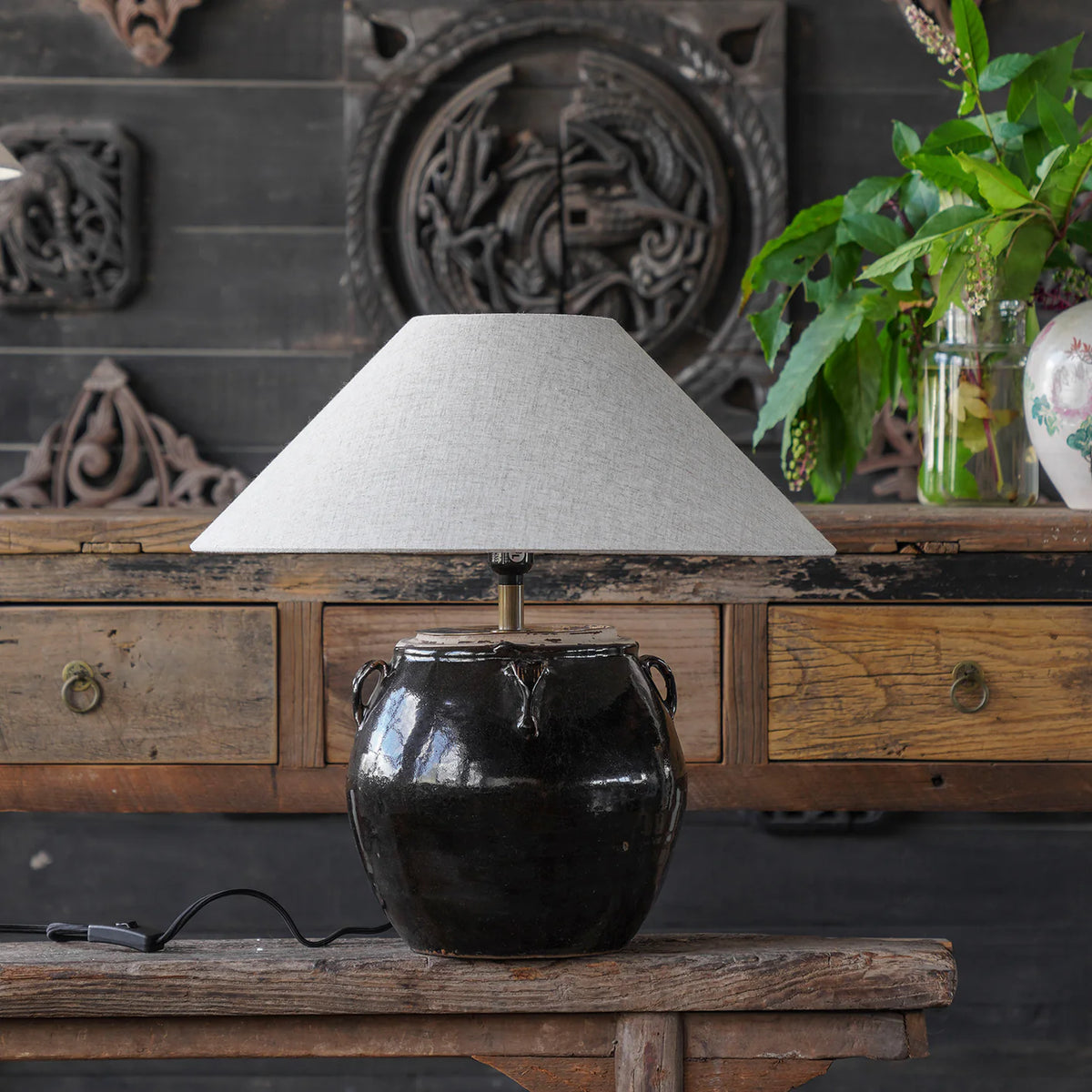 Vintage Pot Table Lamp | Adobe by Jess Vargas